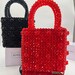 Handmade Beaded Top Handle Handbag: Elegant Occasion Bag, Fashion ...