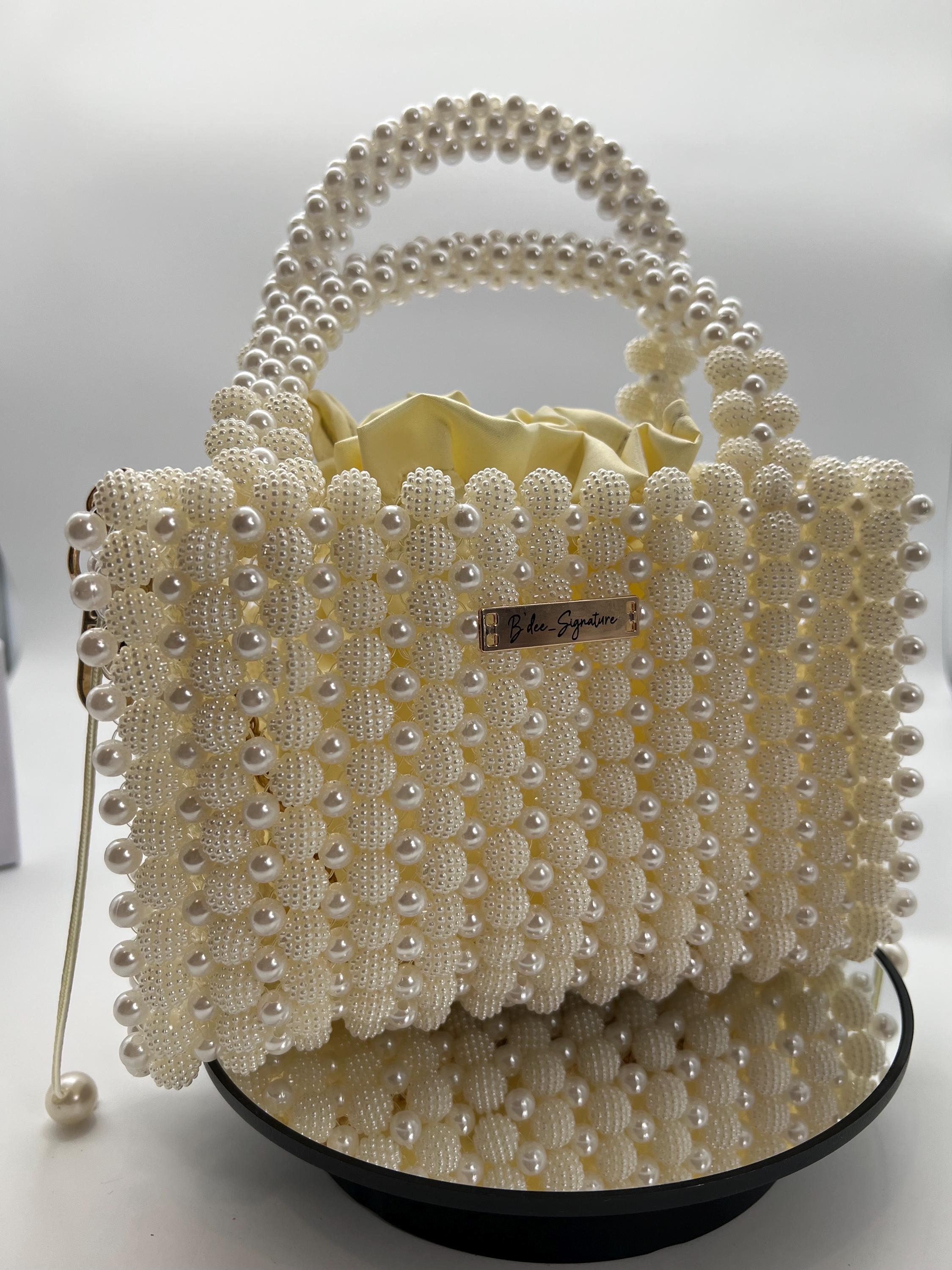 Beaded Top Handle Purse: Removable Pouch, Detachable Crossbody Handbag ...