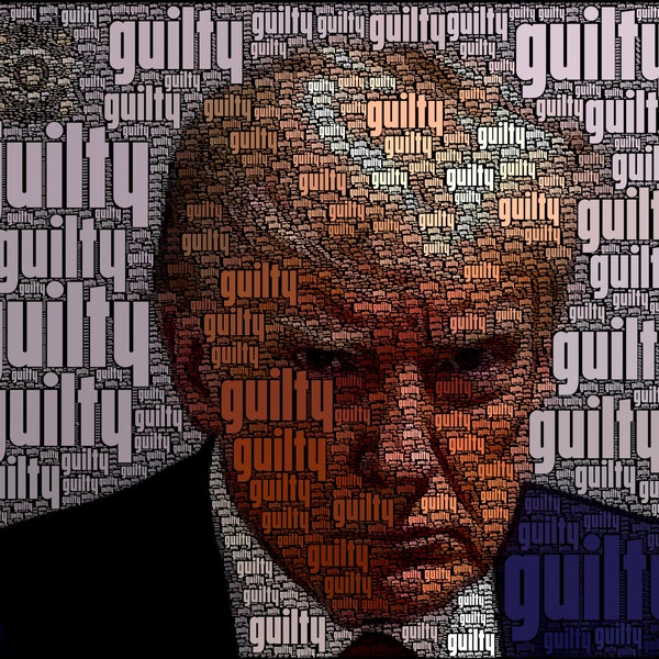 Trump Guilty Poster - Etsy