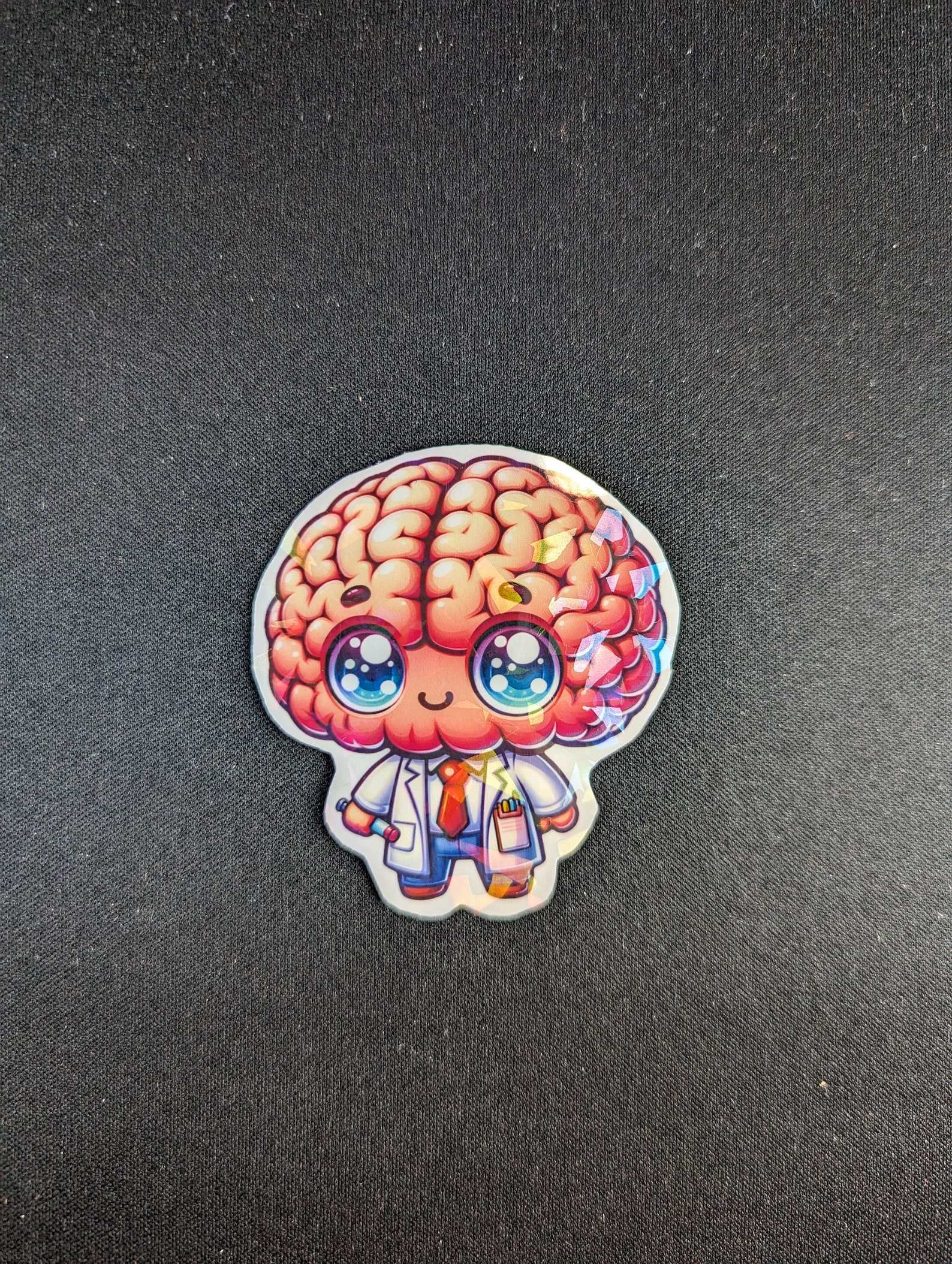 Adorable Neuroscience Brain Character Sticker With Lab Coat - Cute ...