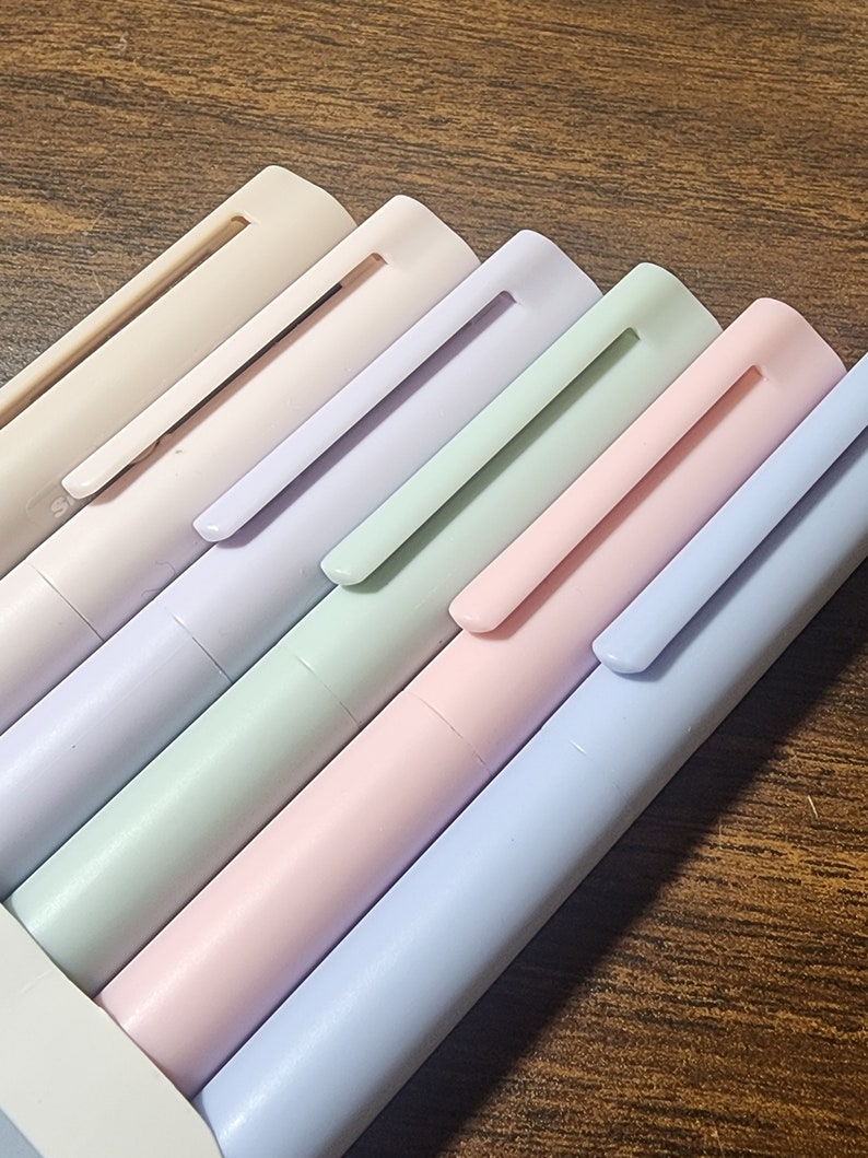 6pc Pastel Gel Pen Set - Etsy