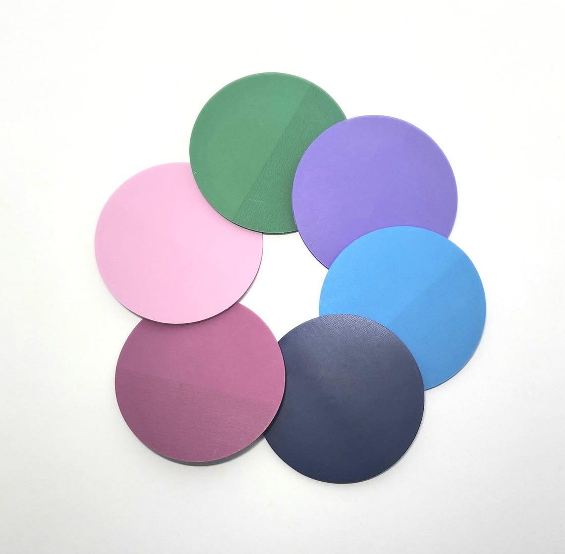 Small Circle Semi-transparent Sticky Tabs - Set of 6 Colors - Etsy