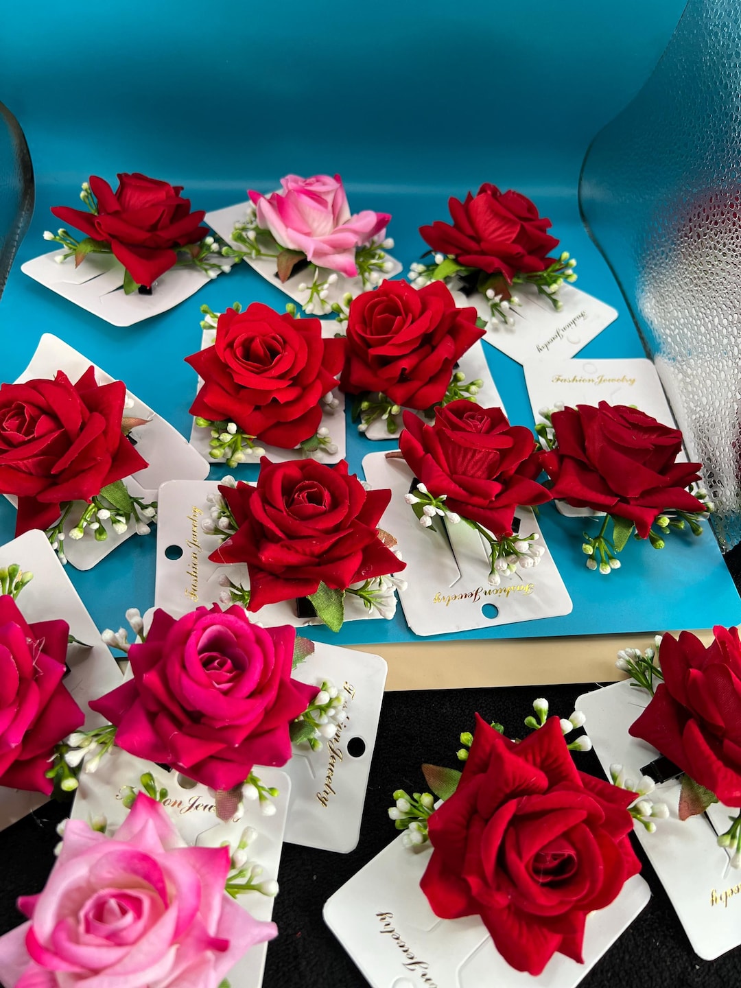 Hair Rose Clips for Women and Girls/ Teej Hair Clips / Weeding Clips ...