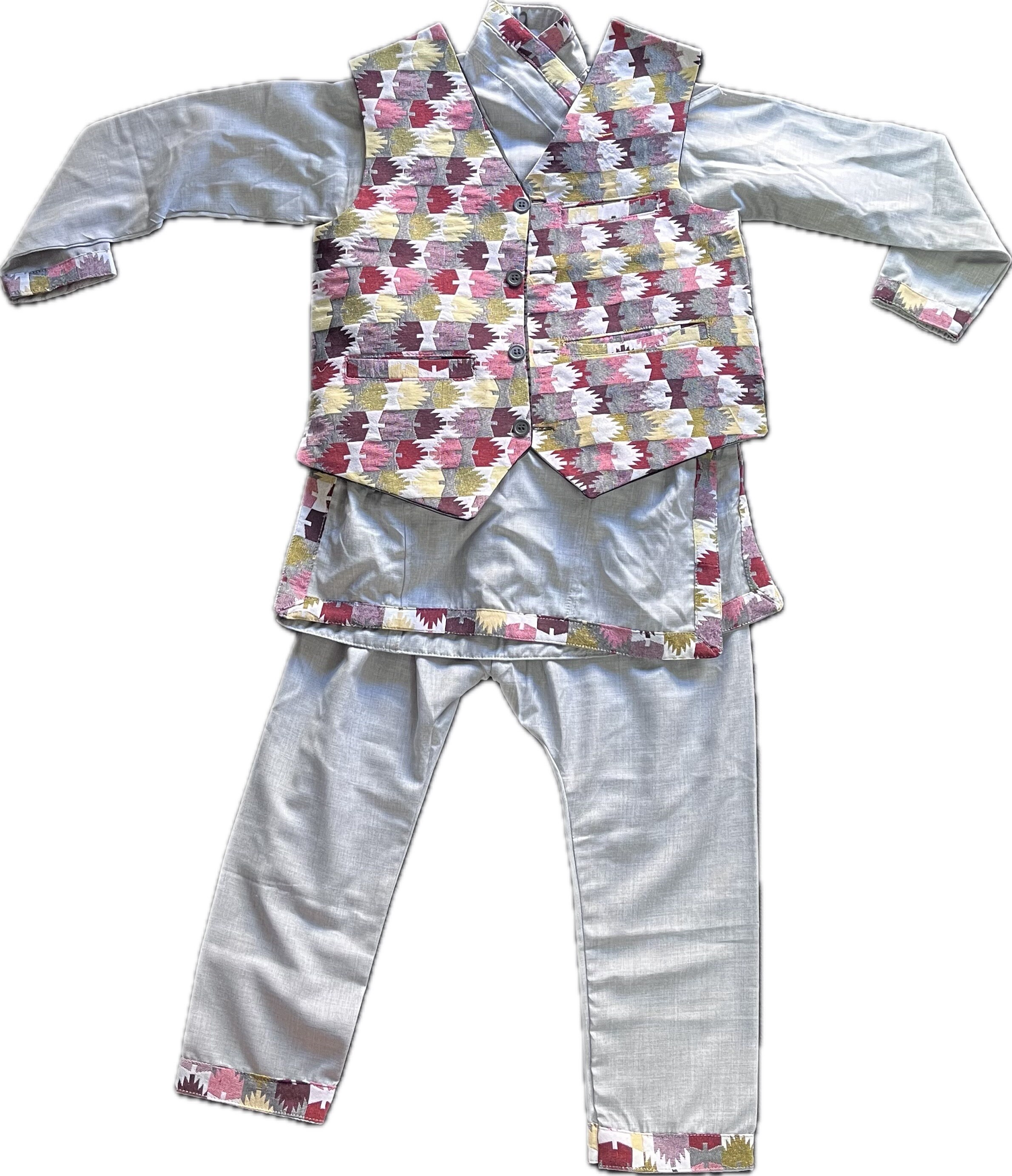 Nepali Daura Surwal Ashcoat Set - Boys & Men - Etsy