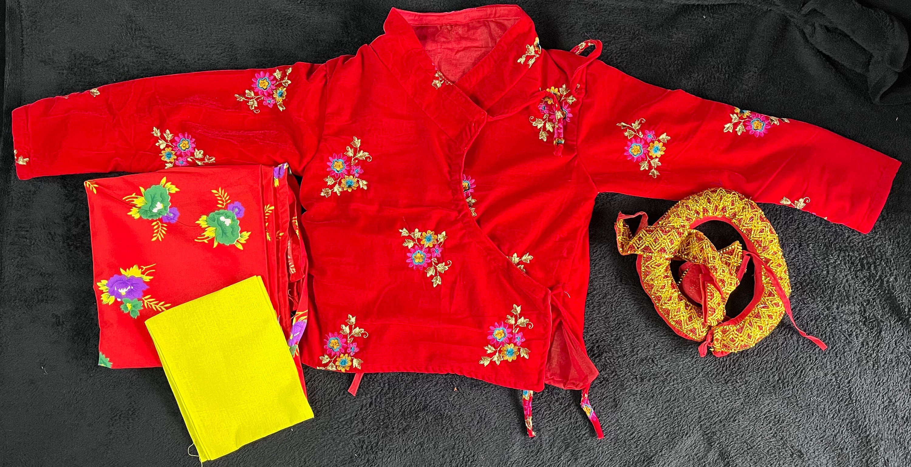 Nepalese Gunyo Choli Set: Traditional Coming-of-age Dress - Etsy