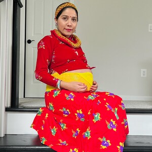 Nepalese Gunyo Choli Set: Traditional Coming-of-age Dress - Etsy