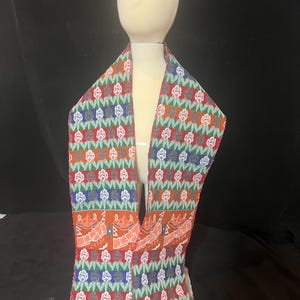 Nepali Dhaka Khada: Ceremonial Print Scarf - Etsy