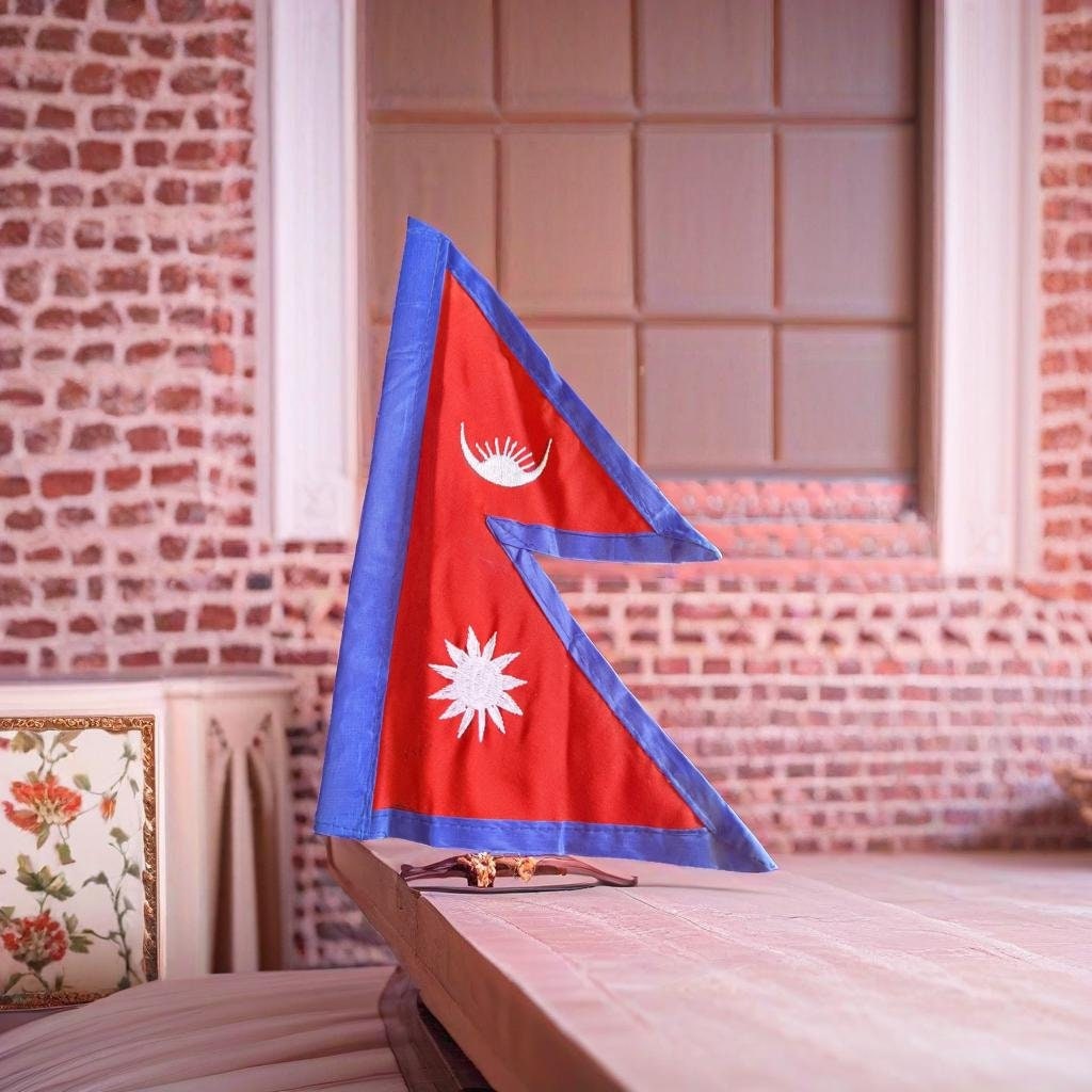 Nepali Flag | Nepal Flag With Stand - Etsy