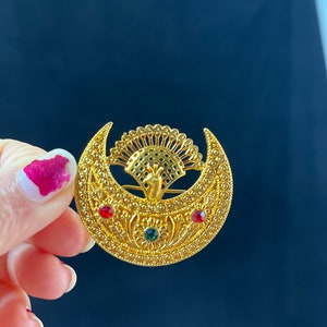 Gold Plated Hair Pin Chandrama / Hair Accesories / Gold Plated ...