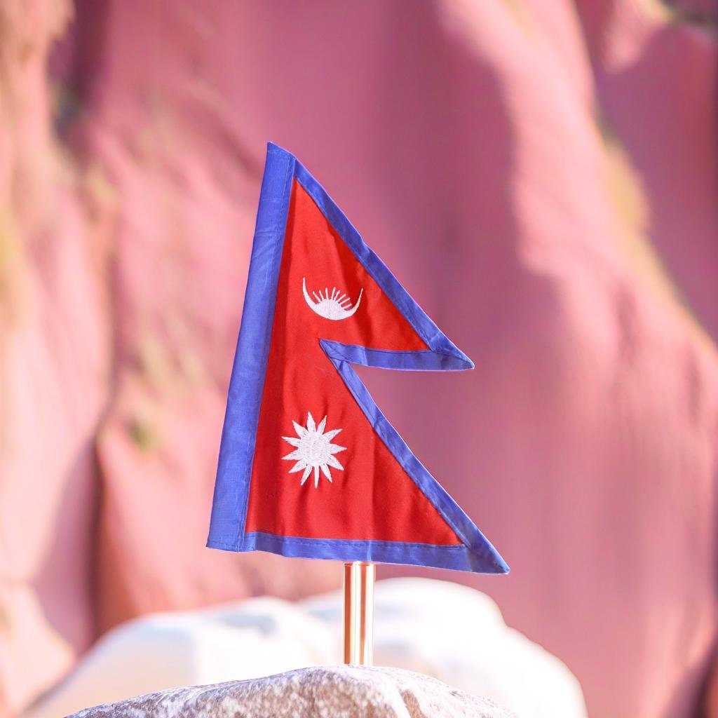 Nepali Flag | Nepal Flag With Stand - Etsy