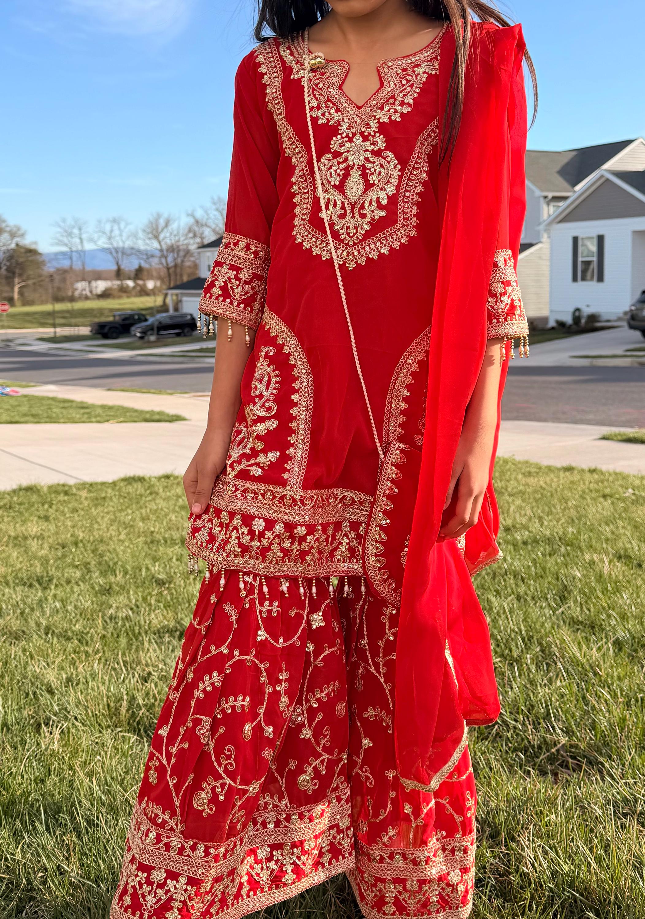 Charming Kurtha Surwal - Baby Girl Ethnic Wear / Sarara Set - Etsy