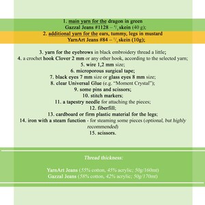 Crochet Pattern Green Dragon With Wings Pdf in English Crochet Animal ...