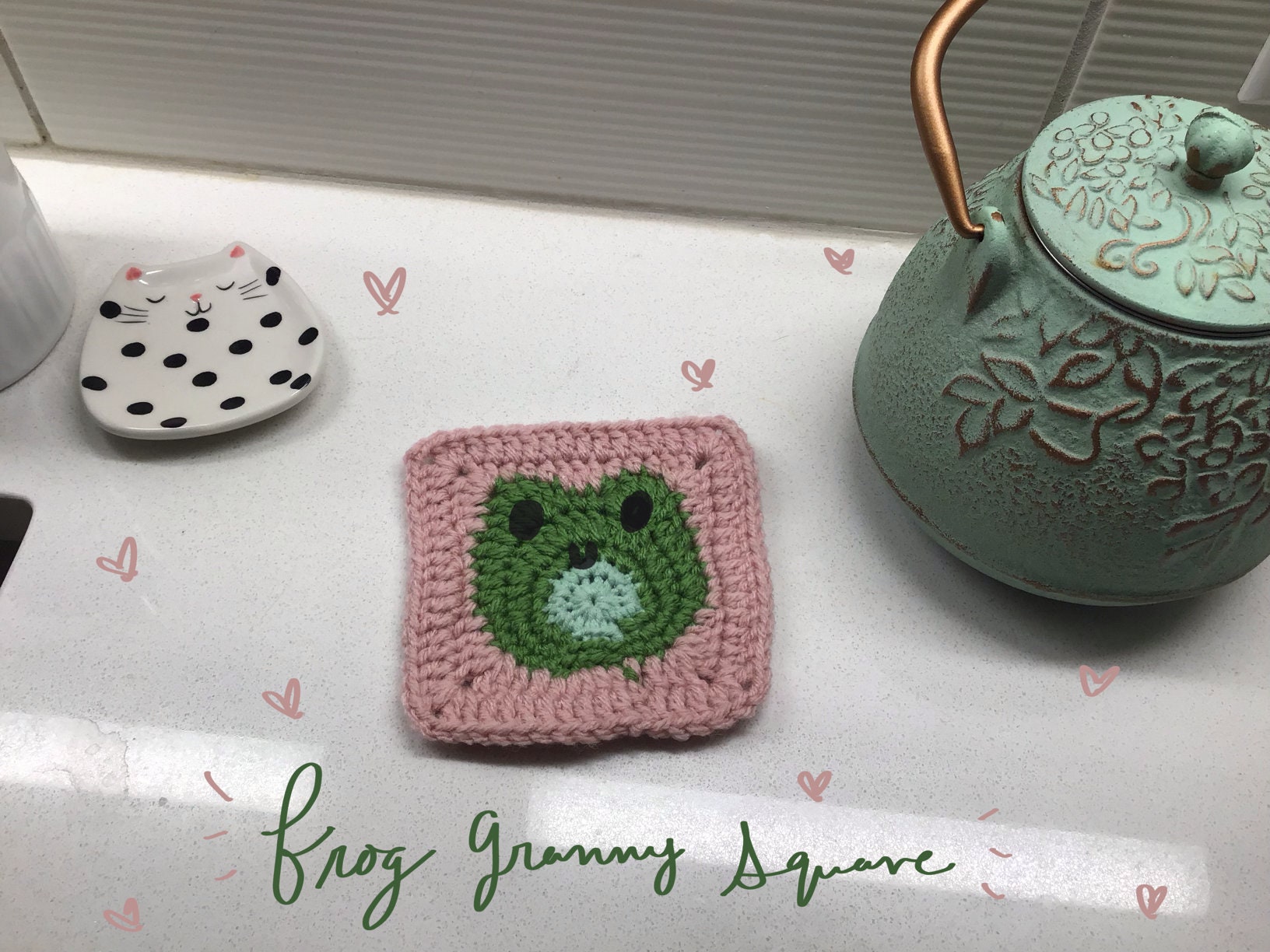 Pattern: Crochet Frog Granny Square - Etsy
