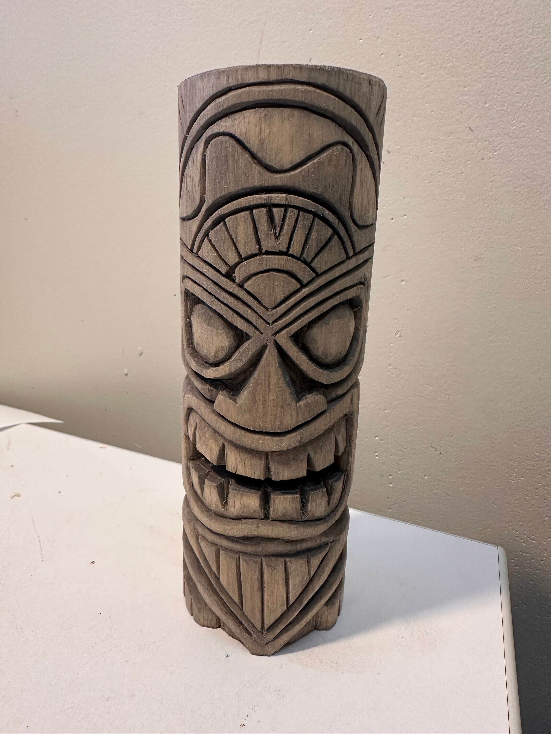 Hand Carved Tiki Totem Statue - Etsy