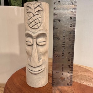 Hand Carved Desktop Tiki Totem Statue - Etsy
