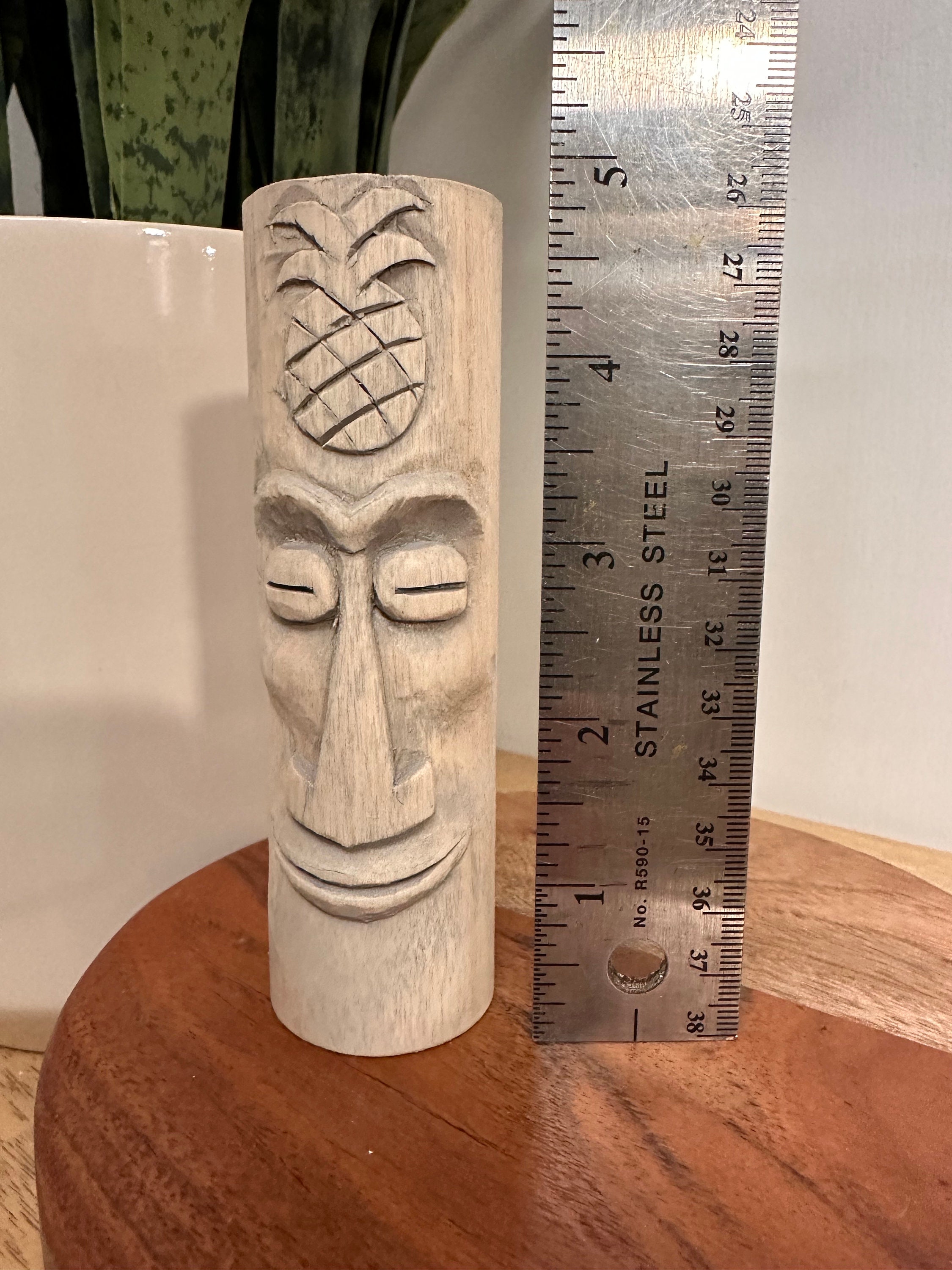 Hand Carved Desktop Tiki Totem Statue - Etsy