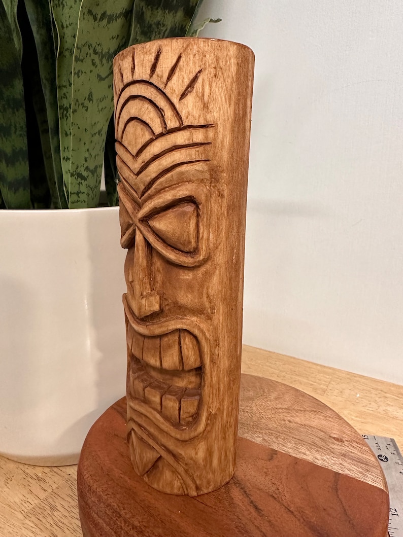 Hand Carved Tiki - Etsy
