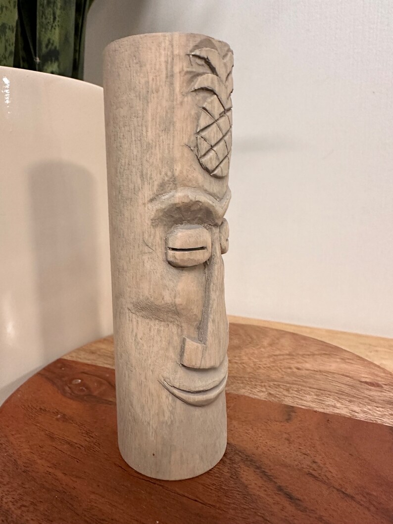 Hand Carved Desktop Tiki Totem Statue - Etsy