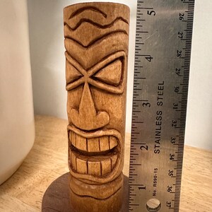 Hand Carved Desktop Tiki Totem Statue - Etsy