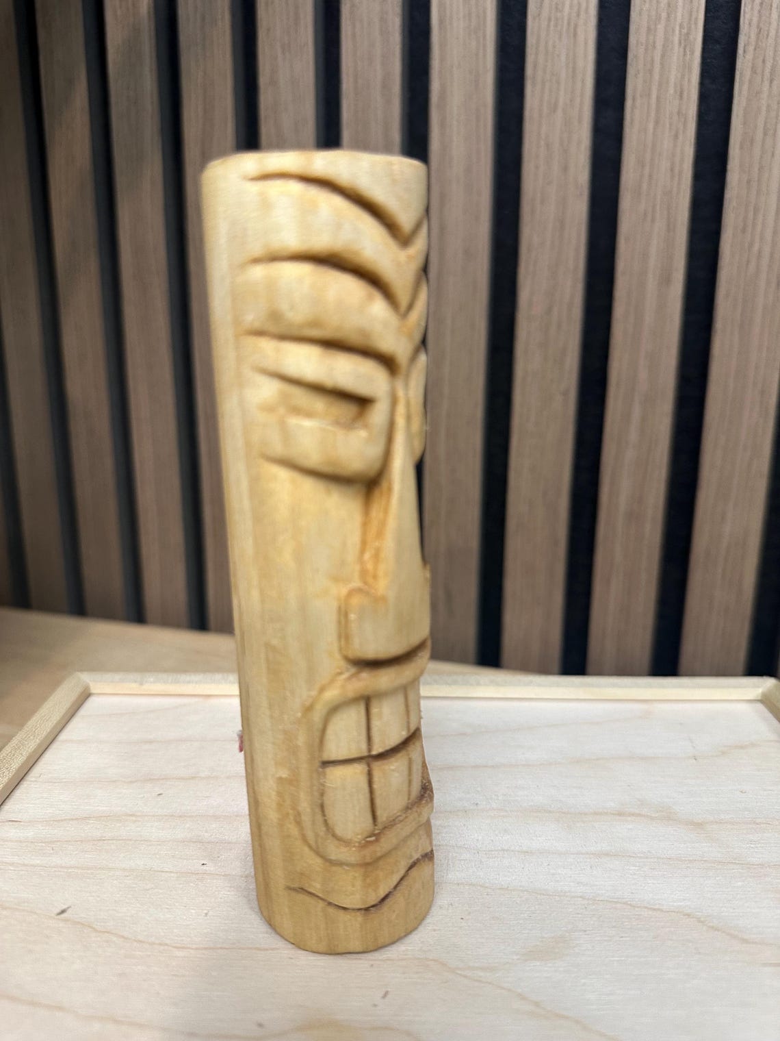 Hand Carved Desktop Tiki Totem Statue - Etsy