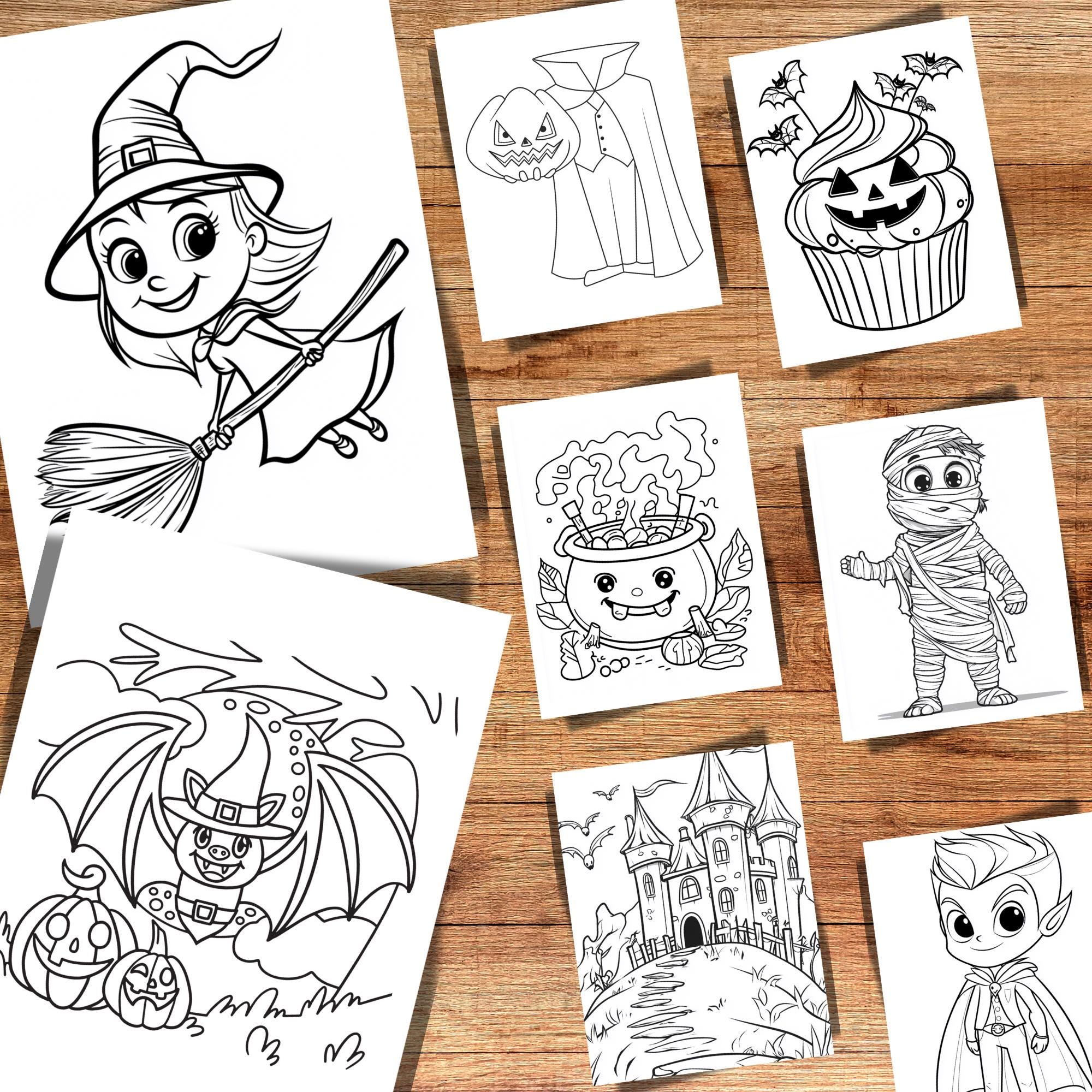 73 Halloween Coloring Pages, Cute Halloween Printables, Halloween ...