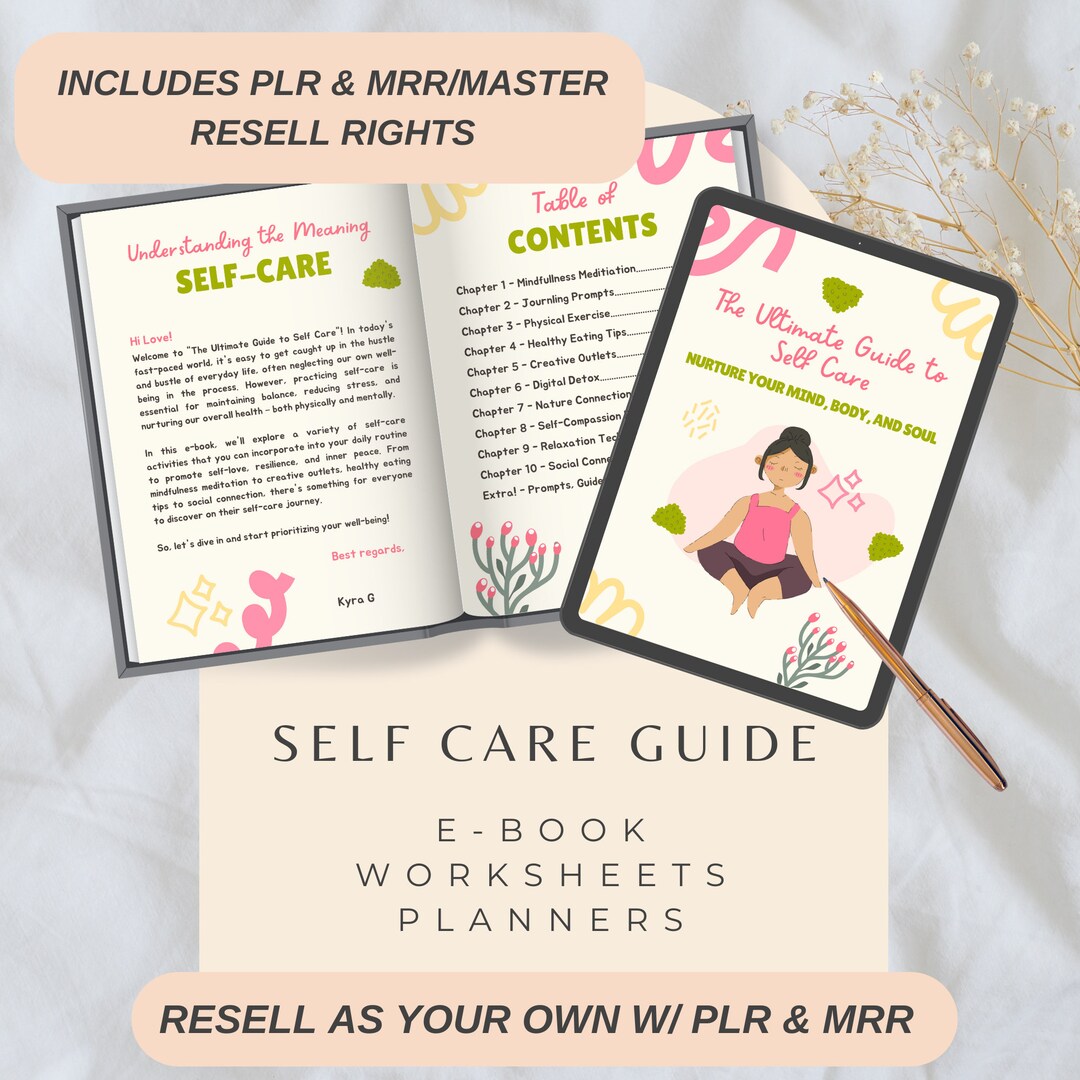Self Care Guide, Self Love Coaching Canva Template, Mindfulness ...