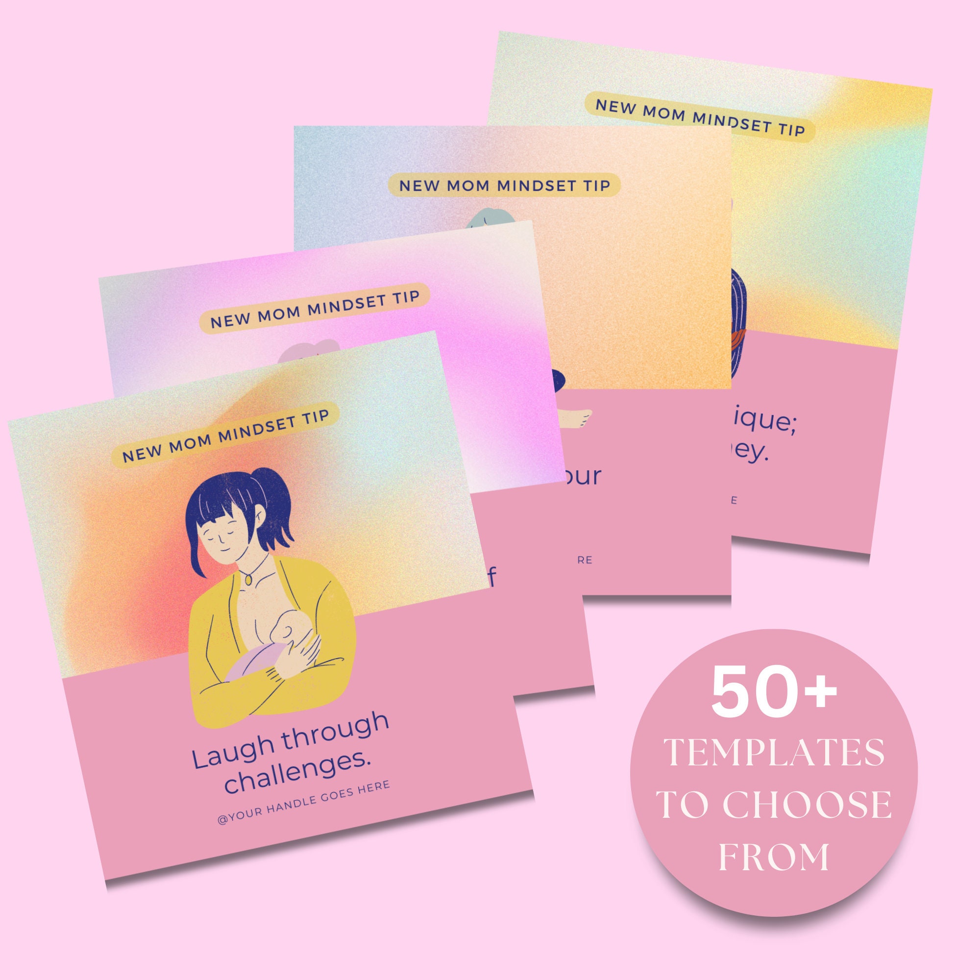 50+ New Mom Motivational Digital Templates | Instagram Posts About Moms ...