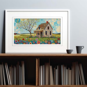 Cozy Homestead Wall Art, Country Life Home Decor, Meadow Farm ...