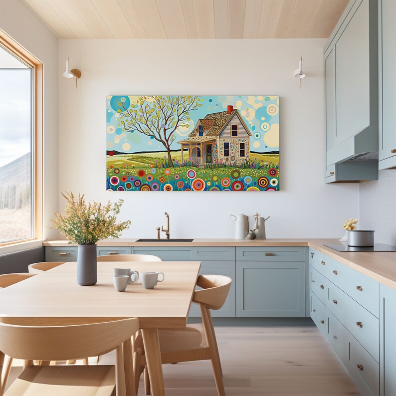 Cozy Homestead Wall Art, Country Life Home Decor, Meadow Farm ...