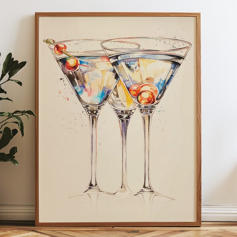 Cocktail Painting - Etsy