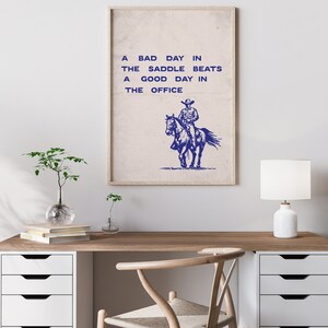 Vintage Cowboy Poster, Rustic Charm & Motivational Quote, Wild West ...