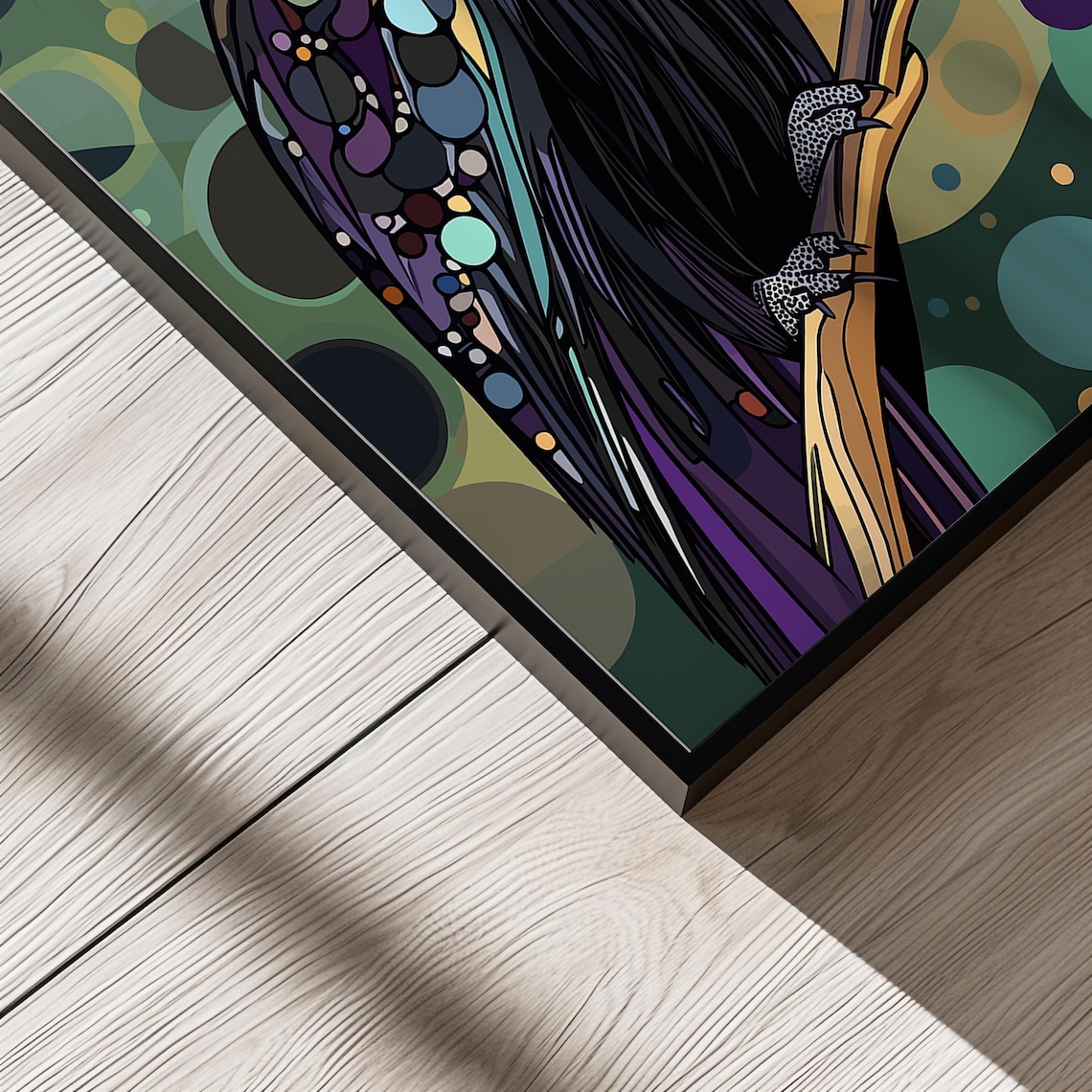 Raven Wall Art, Modern Raven Illustration, Indigenous Spirit Animal ...