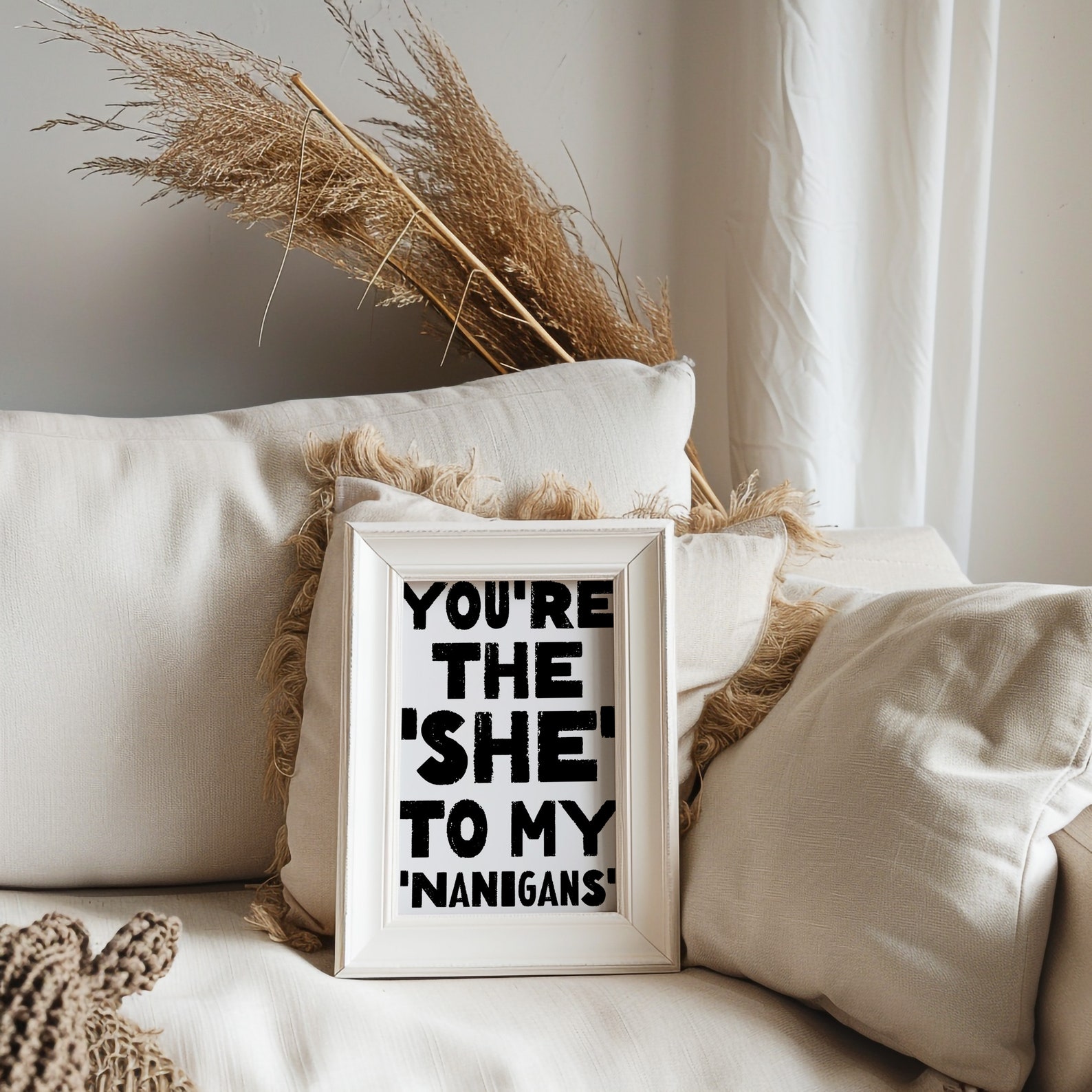 Funny Friendship Pun Art Print: 'she'nanigans Decor (digital Download ...