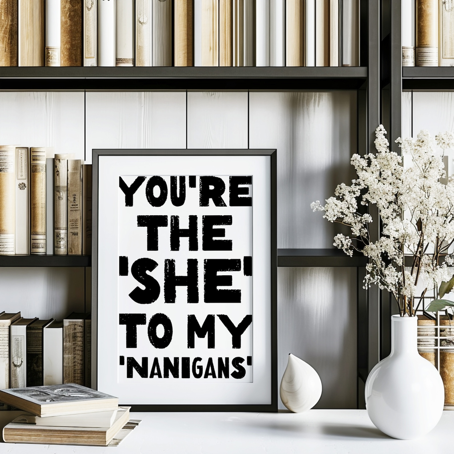 Funny Friendship Pun Art Print: 'she'nanigans Decor (digital Download ...