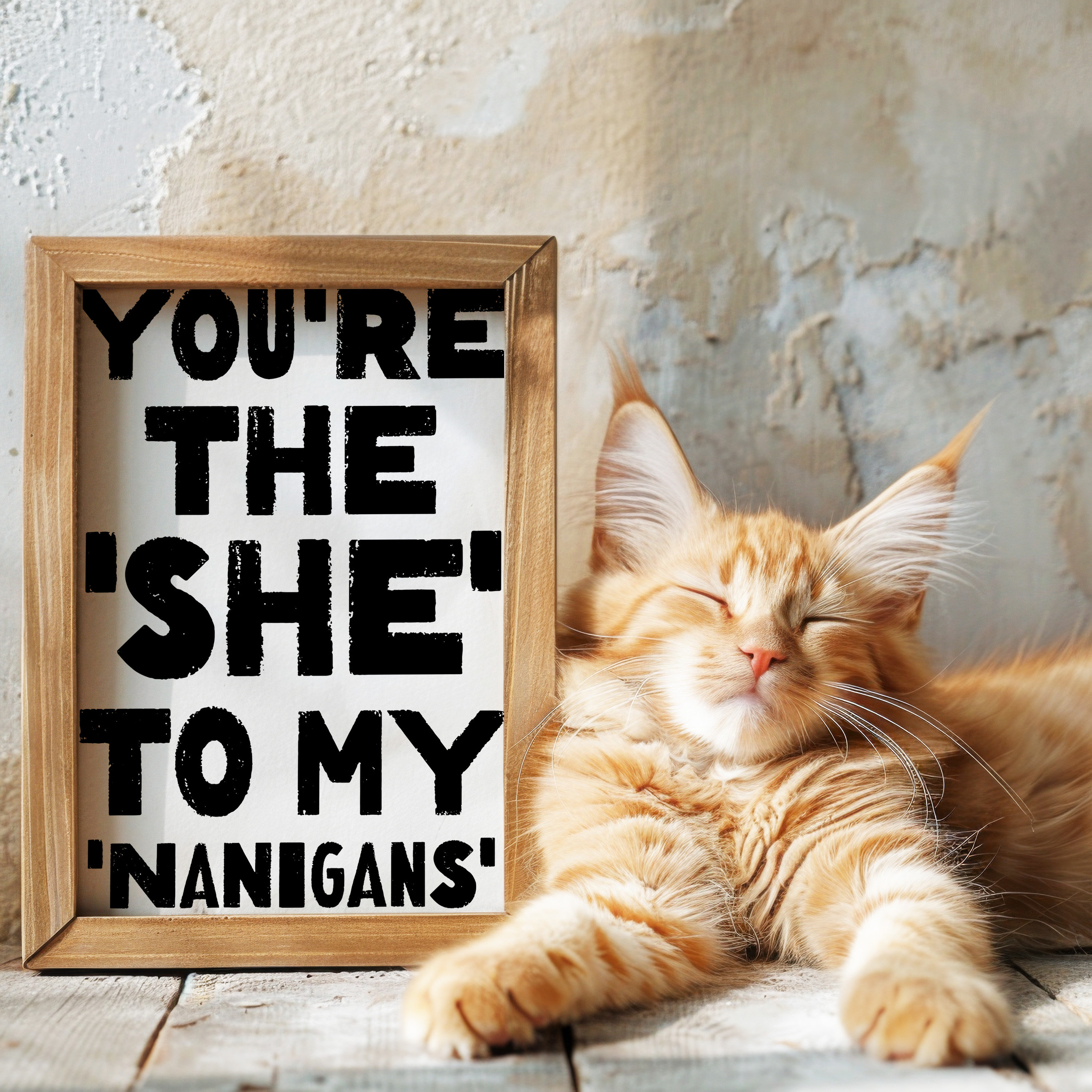 Funny Friendship Pun Art Print: 'she'nanigans Decor (digital Download ...