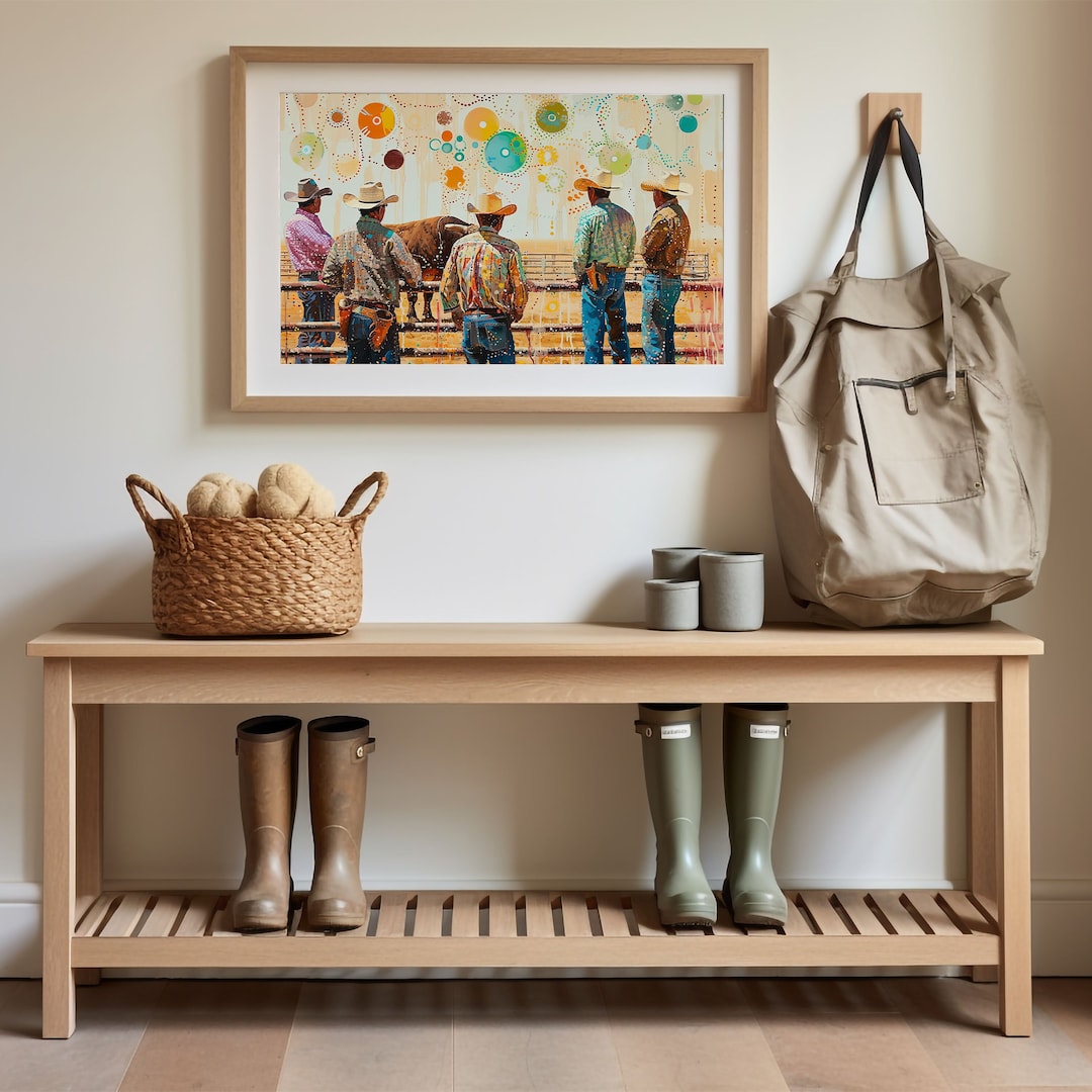 Western Rodeo Cowboy Art, Rodeo Life Print, Rugged West Digital ...