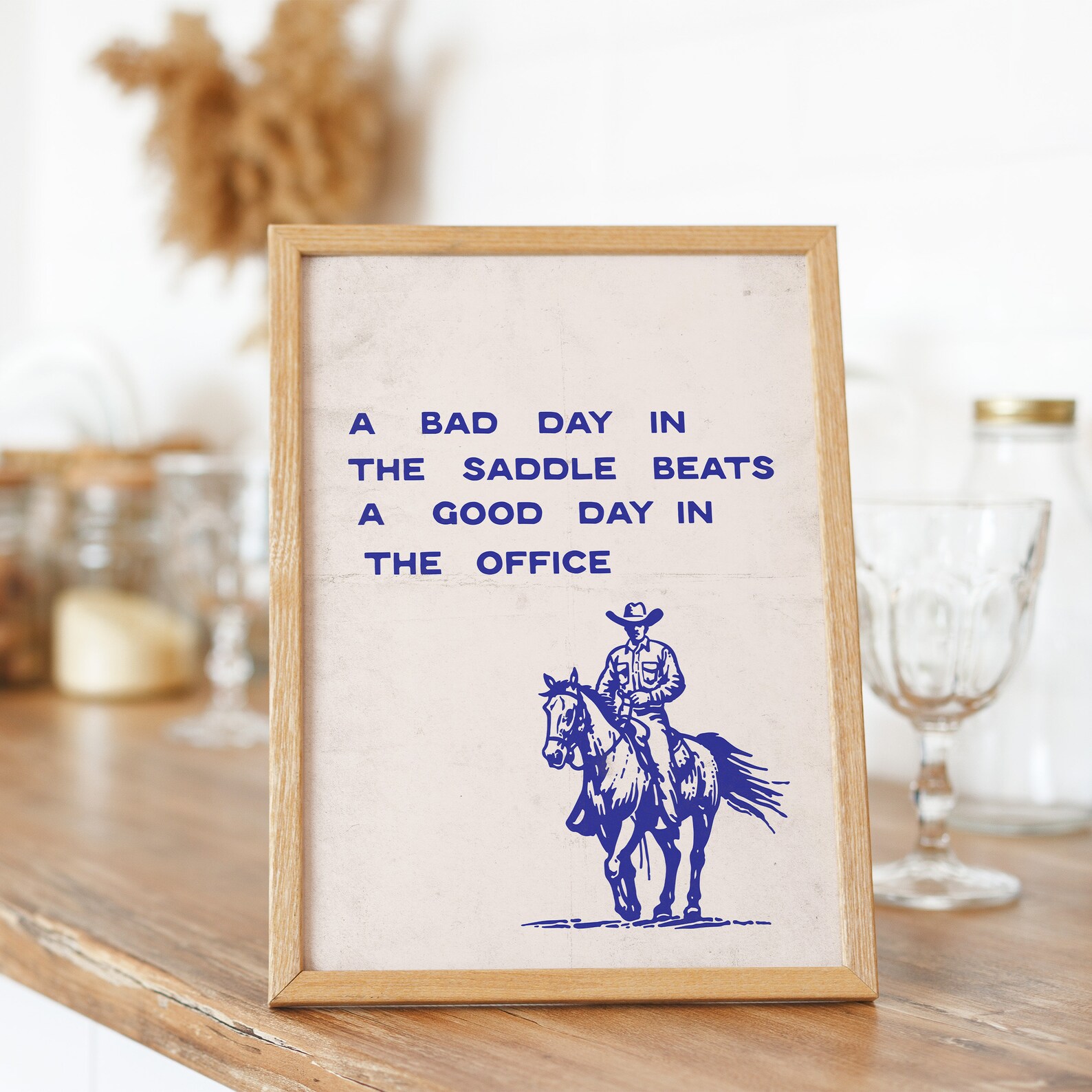 Vintage Cowboy Poster: Rustic Wild West Art Print (digital Download) - Etsy