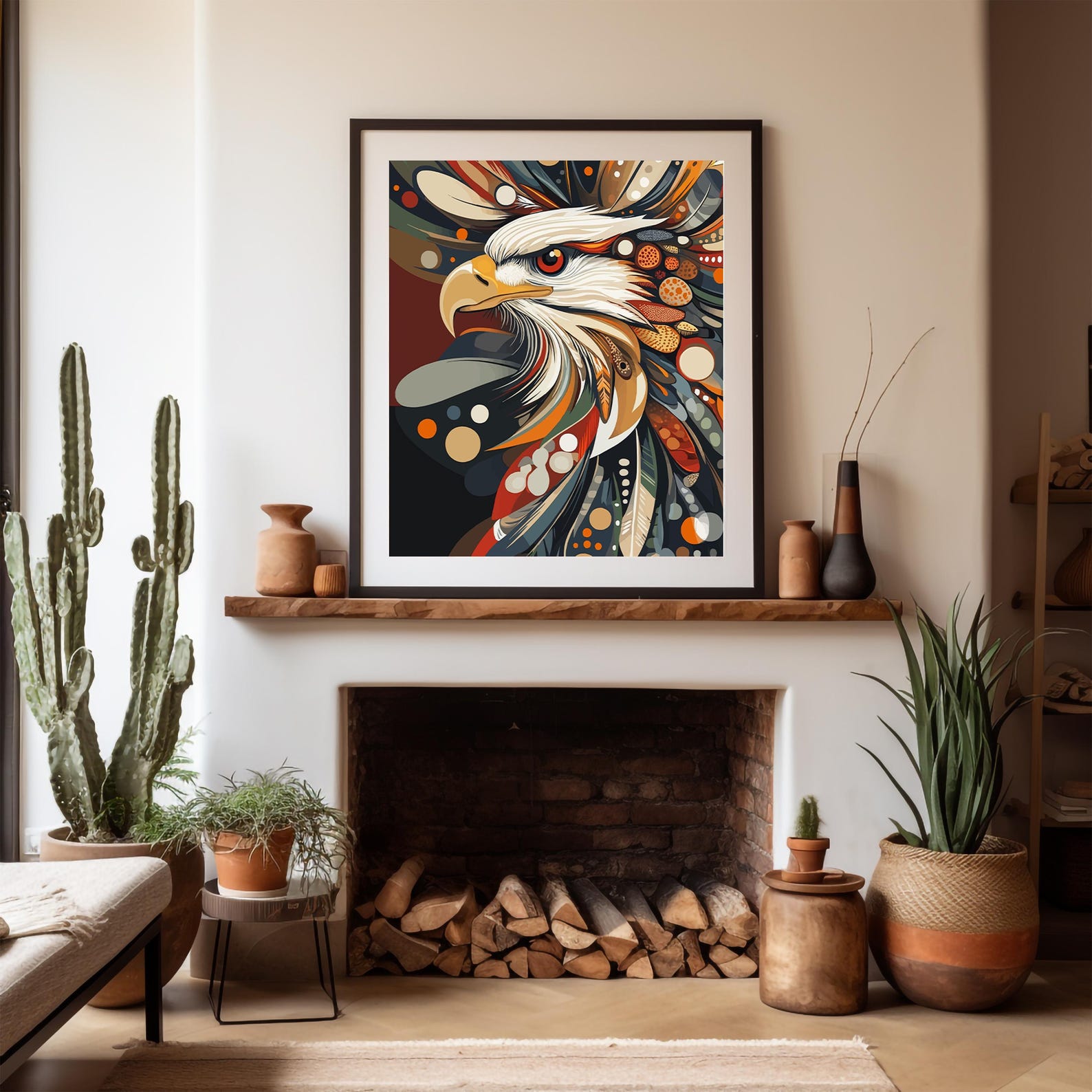 Abstract Eagle Art: Indigenous Spirit Animal Poster (digital Download ...