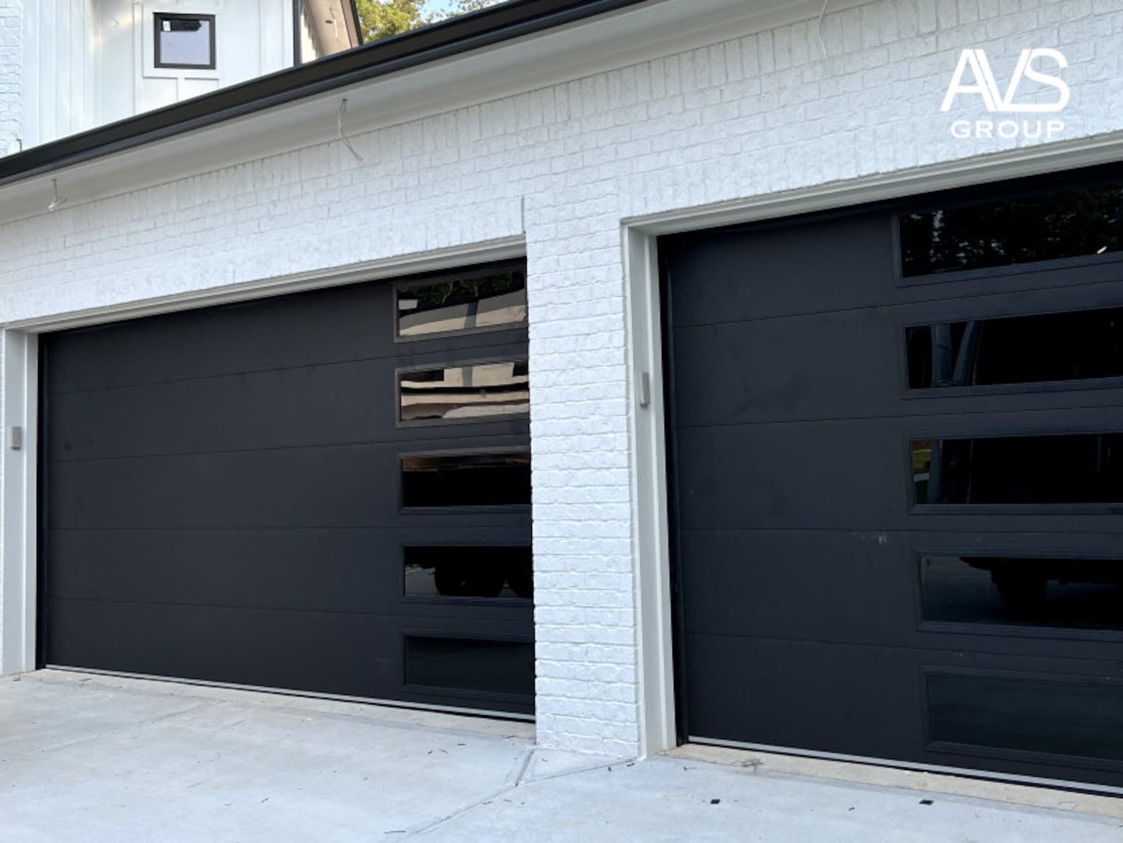 Modern Black Insulated Garage Door 16x8 - Etsy