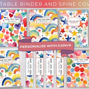 Customizable Binder & Spine Cover, Office Organizer, Binder Inserts ...