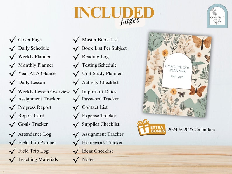 Homeschool Teacher Planner, Lesson Plan Printable, Academic Schedule ...