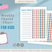 Weekly Chores Chart, Chores Chart for Kids, Weekly to Do List ...
