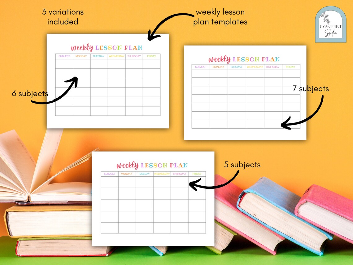 Lesson Plan Template, Lesson Plan Printable, Homeschool Teacher ...