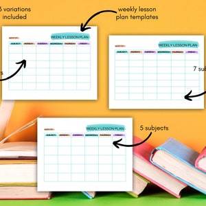 Lesson Plan Template, Lesson Plan Printable, Homeschool Teacher ...