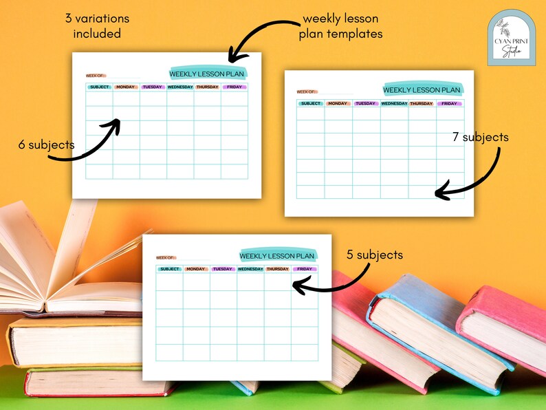 Lesson Plan Template, Lesson Plan Printable, Homeschool Teacher ...