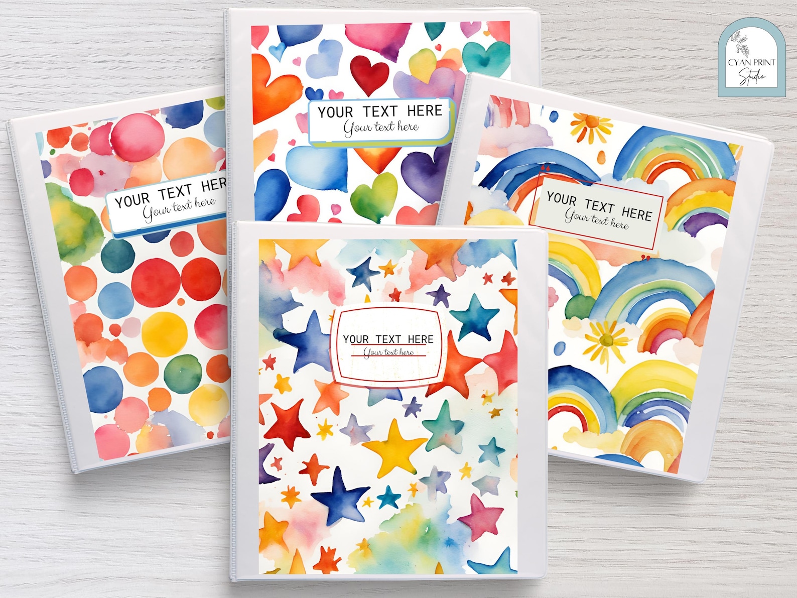 Customizable Binder & Spine Cover, Office Organizer, Binder Inserts ...