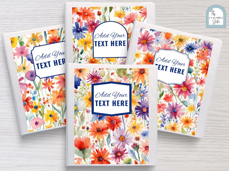 Customizable Binder & Spine Cover, Office Organizer, Binder Inserts ...