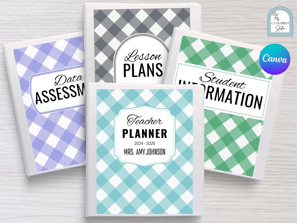 Customizable Classroom Binder & Spine Cover, Educator Organizer ...