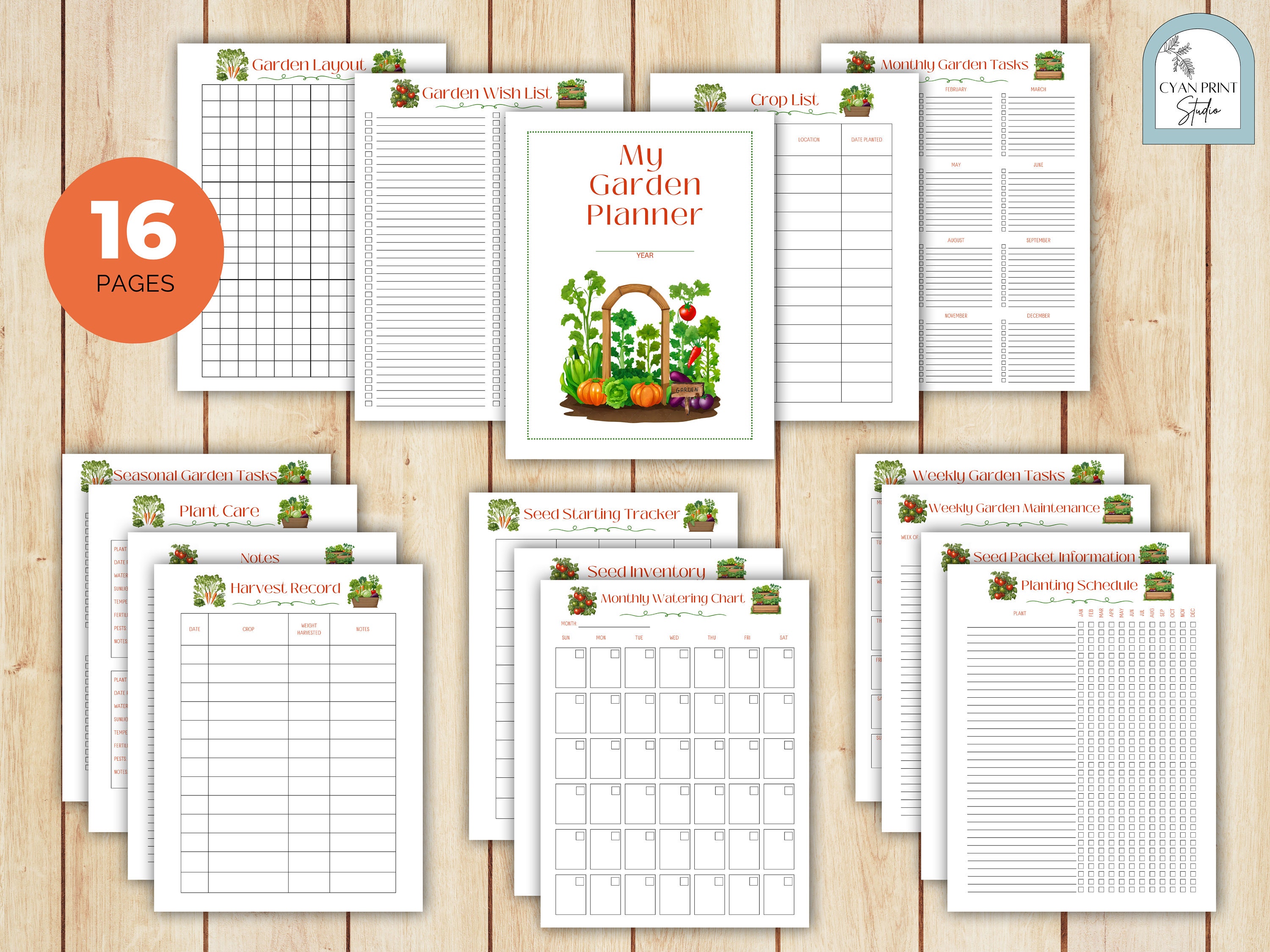 Printable Garden Planner, Garden Journal, Garden Log, Gardening ...