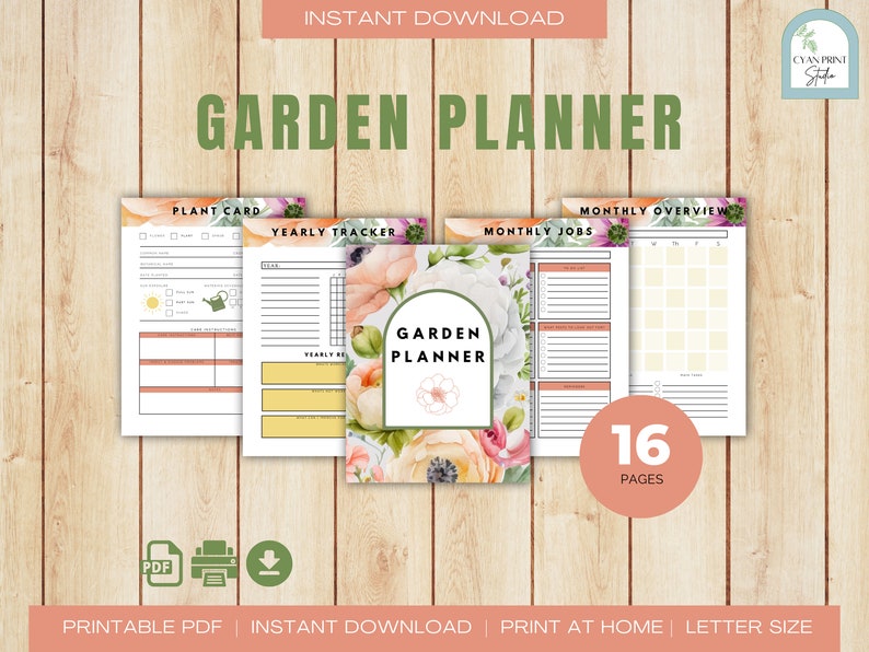 Printable Garden Planner, Garden Journal, Garden Log, Gardening ...